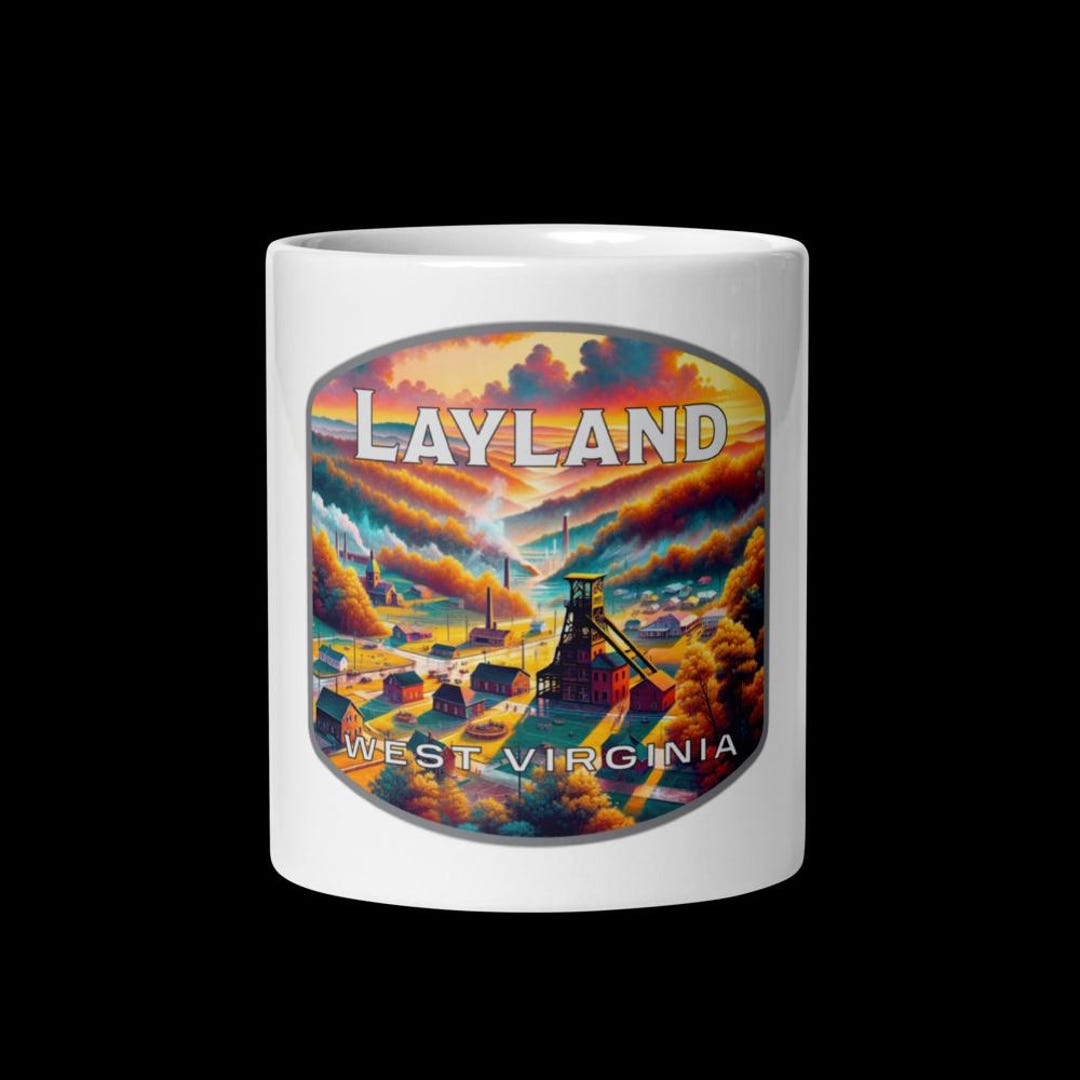 Layland West Virginia Coffee Mug: Mountain Mining Town Souvenir - Etsy