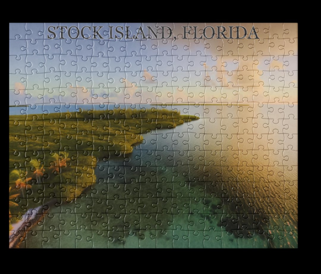 Stock Island Florida Scenic Waterfront Jigsaw Puzzle - 252 & 520 Pieces ...