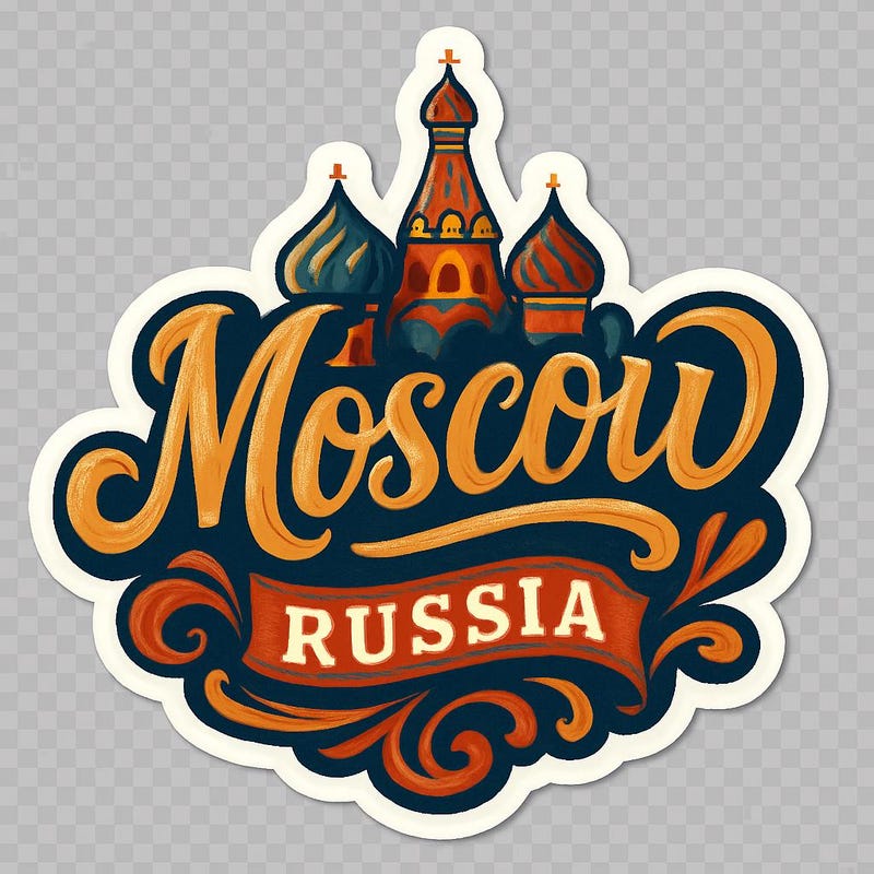 Moscow Russia Sticker - Etsy