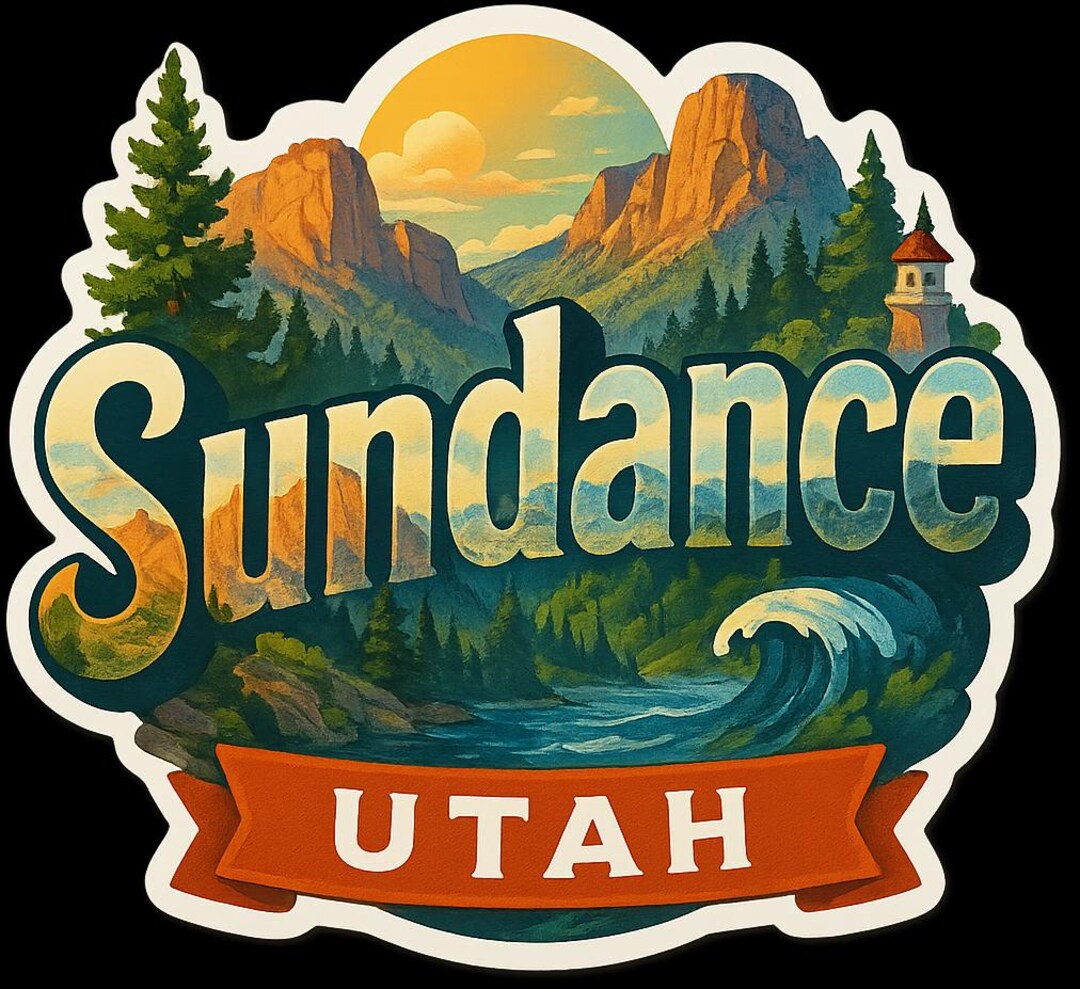 Sundance Utah Souvenir Sticker - Regular Vinyl or Holographic ...