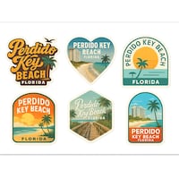Gulf Coast Destination Sign Post Sticker/decal! 4"x2.5" Waterproof ...