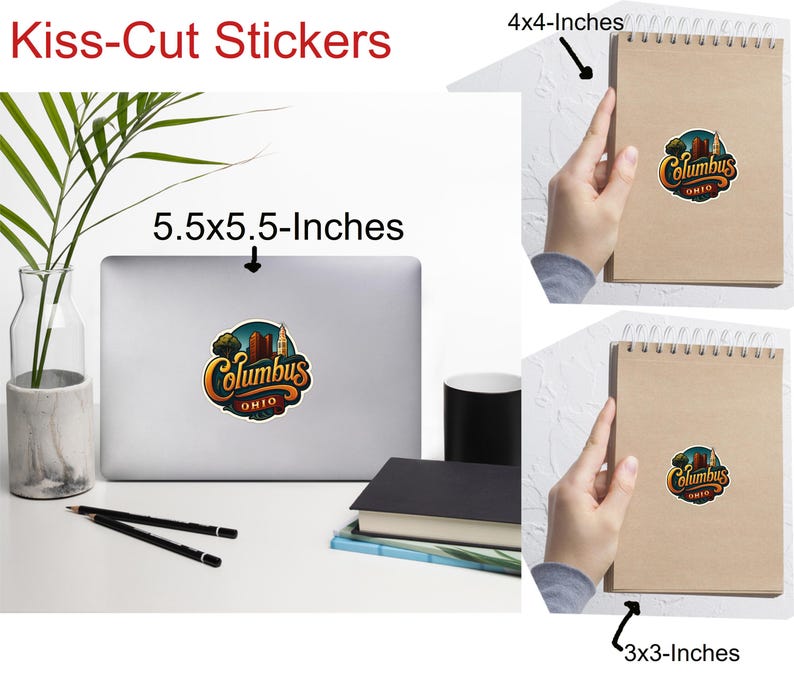 Columbus Ohio Sticker Magnet Travel Souvenir Gift Decor Vinyl Die Cut ...