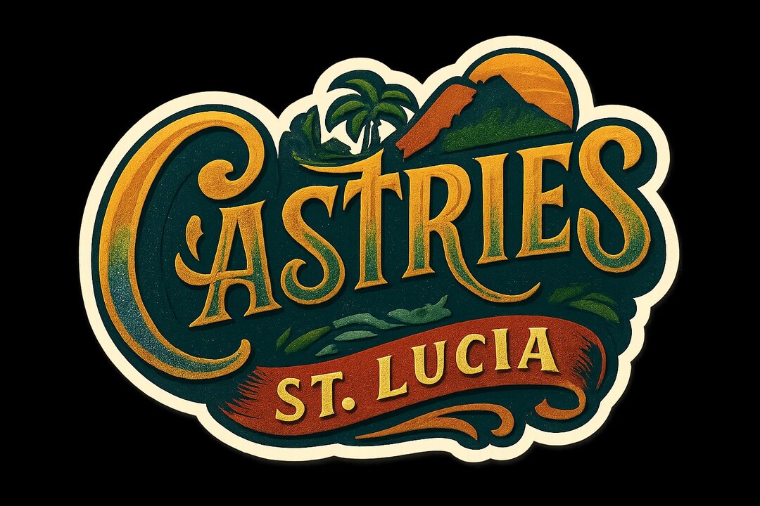 Castries St. Lucia Sticker Magnet Travel Souvenir Gift Decor Vinyl Die ...