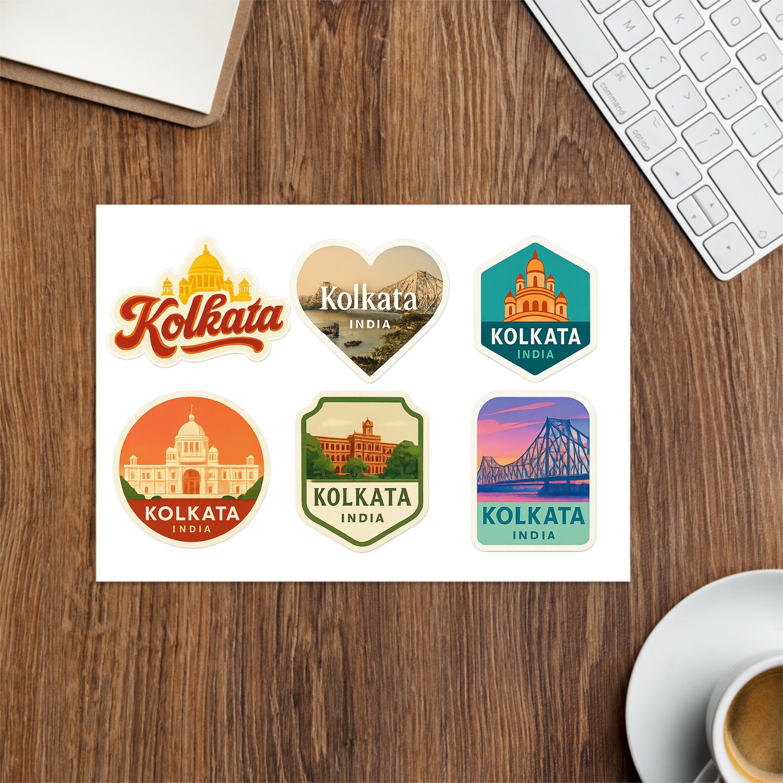 Kolkata India Sticker Sheet: Iconic Landmarks Vinyl Decals - Etsy