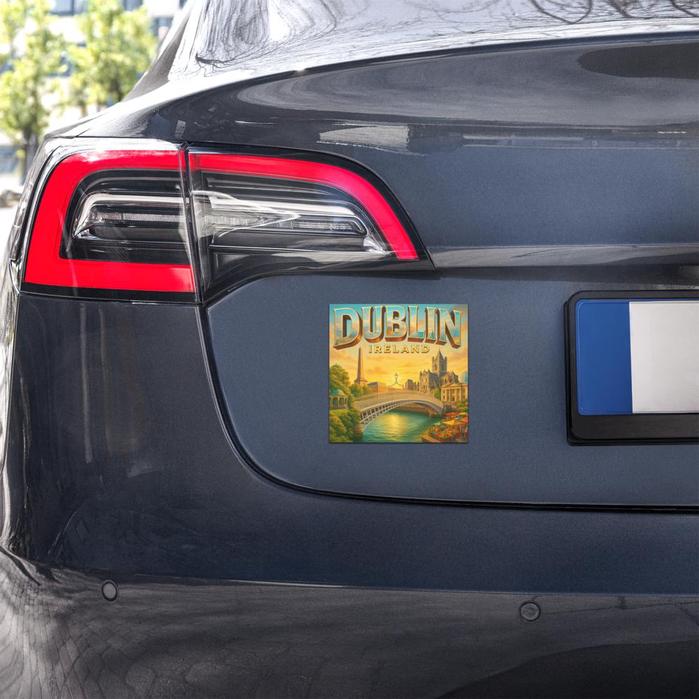 Dublin Ireland Car Magnet – River Liffey & Historic Landmarks - Etsy