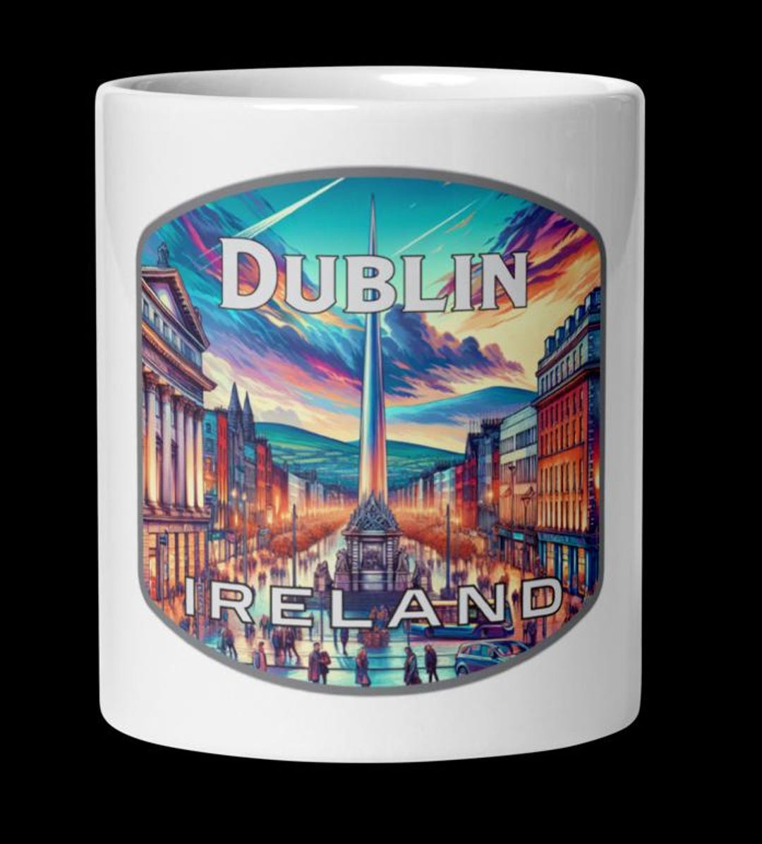 Dublin Ireland Scenic Skyline Coffee Mug - 11oz 15oz 20oz Souvenir - Etsy