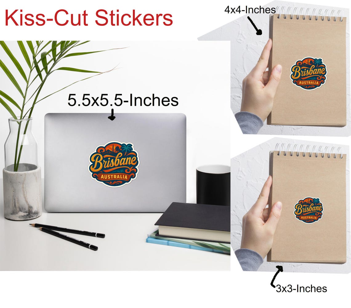 Brisbane Australia Sticker Magnet Travel Souvenir Gift Decor Vinyl Die ...