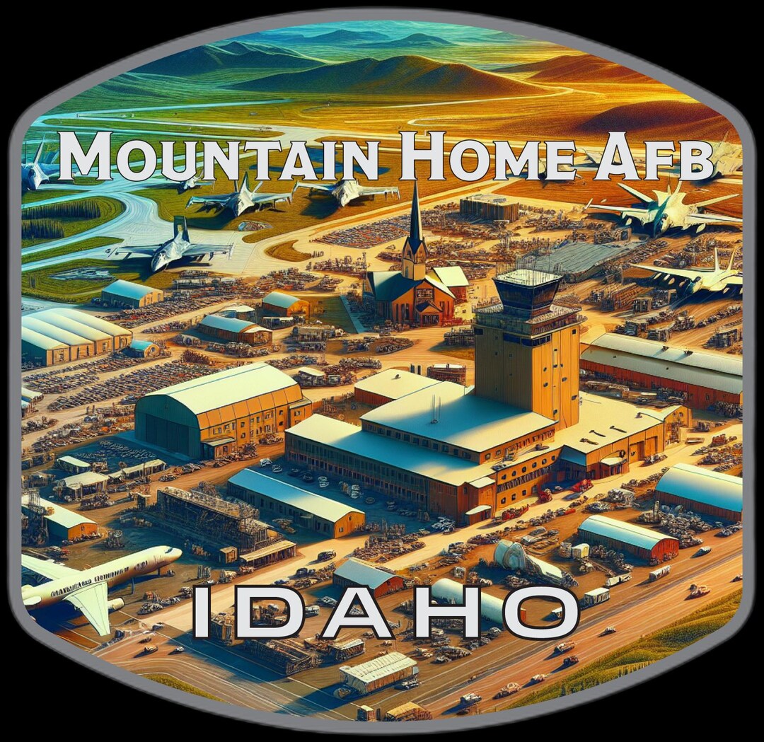 Mountain Home Afb Idaho Souvenir Vinyl Bubble Free Souvenir Kiss-cut ...