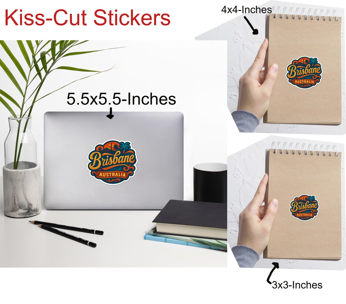 Brisbane Australia Sticker Magnet Travel Souvenir Gift Decor Vinyl Die ...