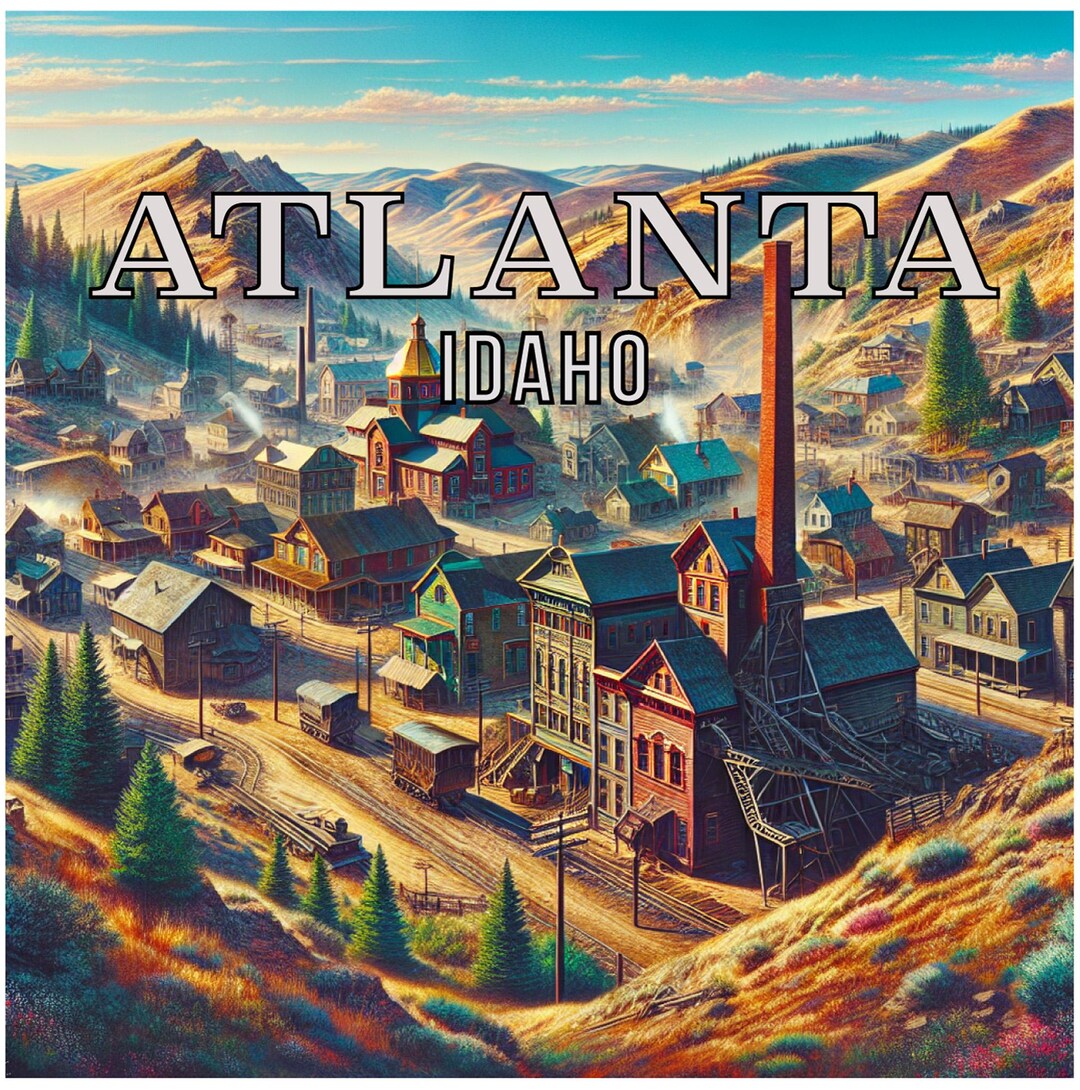 Atlanta Idaho Souvenir Enhanced Matte Paper Poster - Etsy