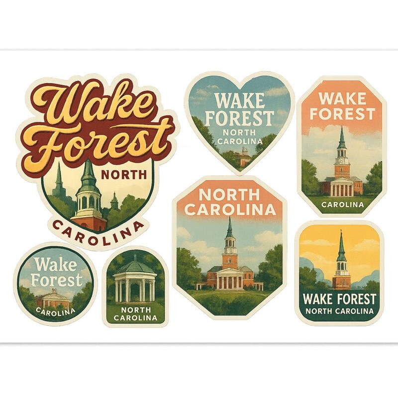 Wake Forest Sticker - Etsy