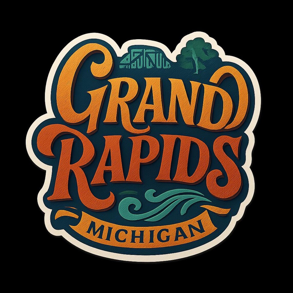 Grand Rapids Michigan Sticker Magnet Travel Souvenir Gift Decor Vinyl ...