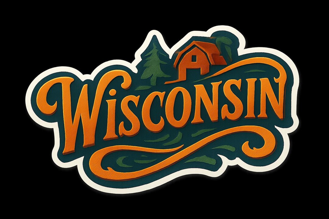 Wisconsin Sticker Magnet Travel Souvenir Gift Decor Vinyl Die Cut - Etsy