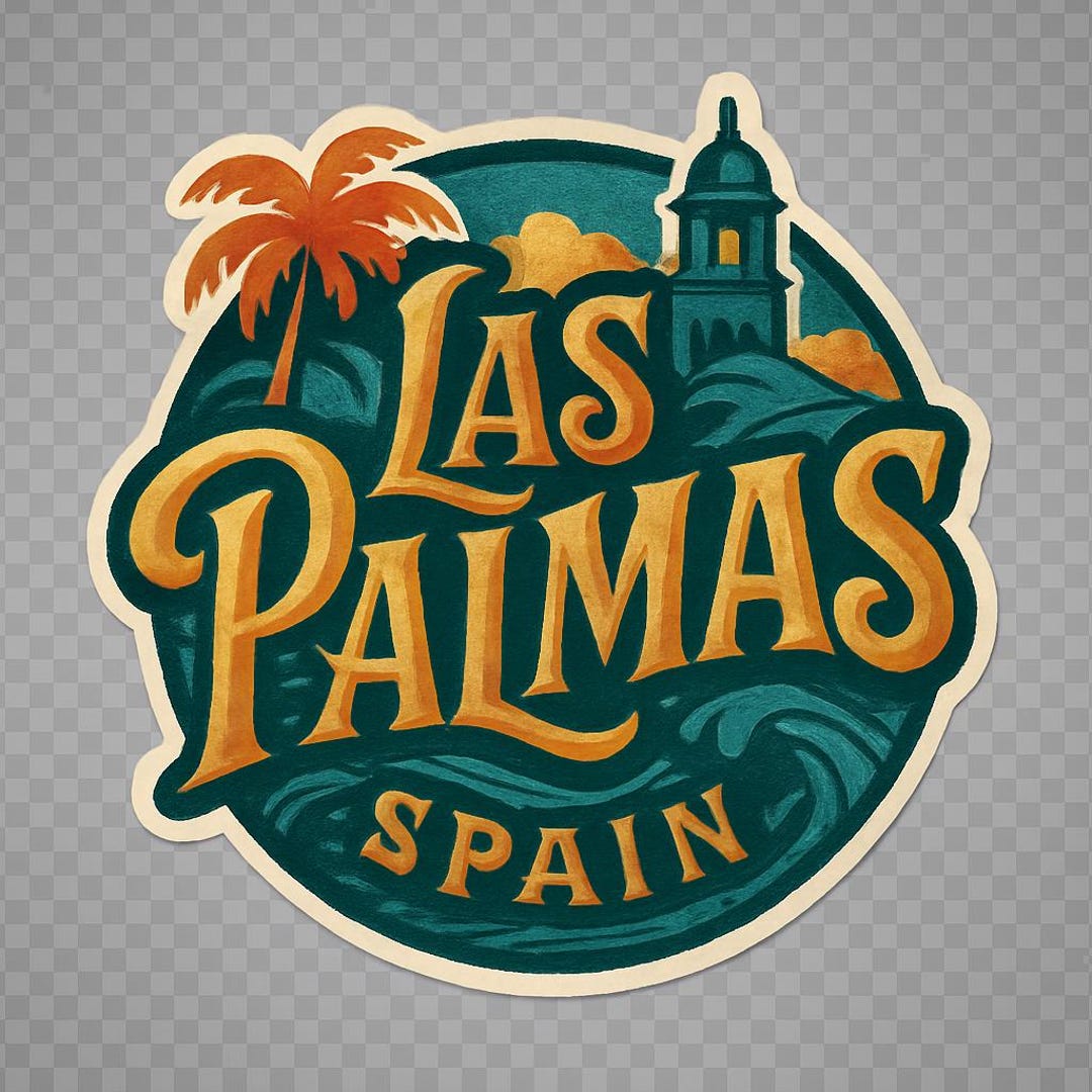 Las Palmas Spain Sticker Magnet Travel Souvenir Gift Decor Vinyl Die ...