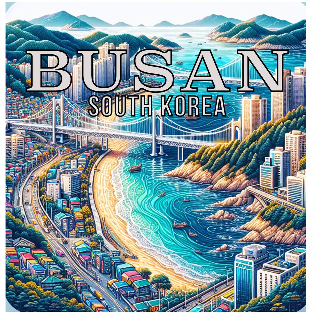 Busan South Korea Souvenir Enhanced Matte Paper Poster - Etsy