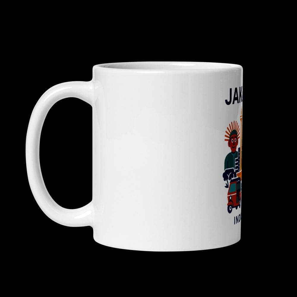 Jakarta Indonesia Souvenir Mug: Landmark Design Travel Gift - Etsy