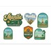 Manila Philippines Sticker Sheet - 6 Vintage Travel Stickers Featuring ...