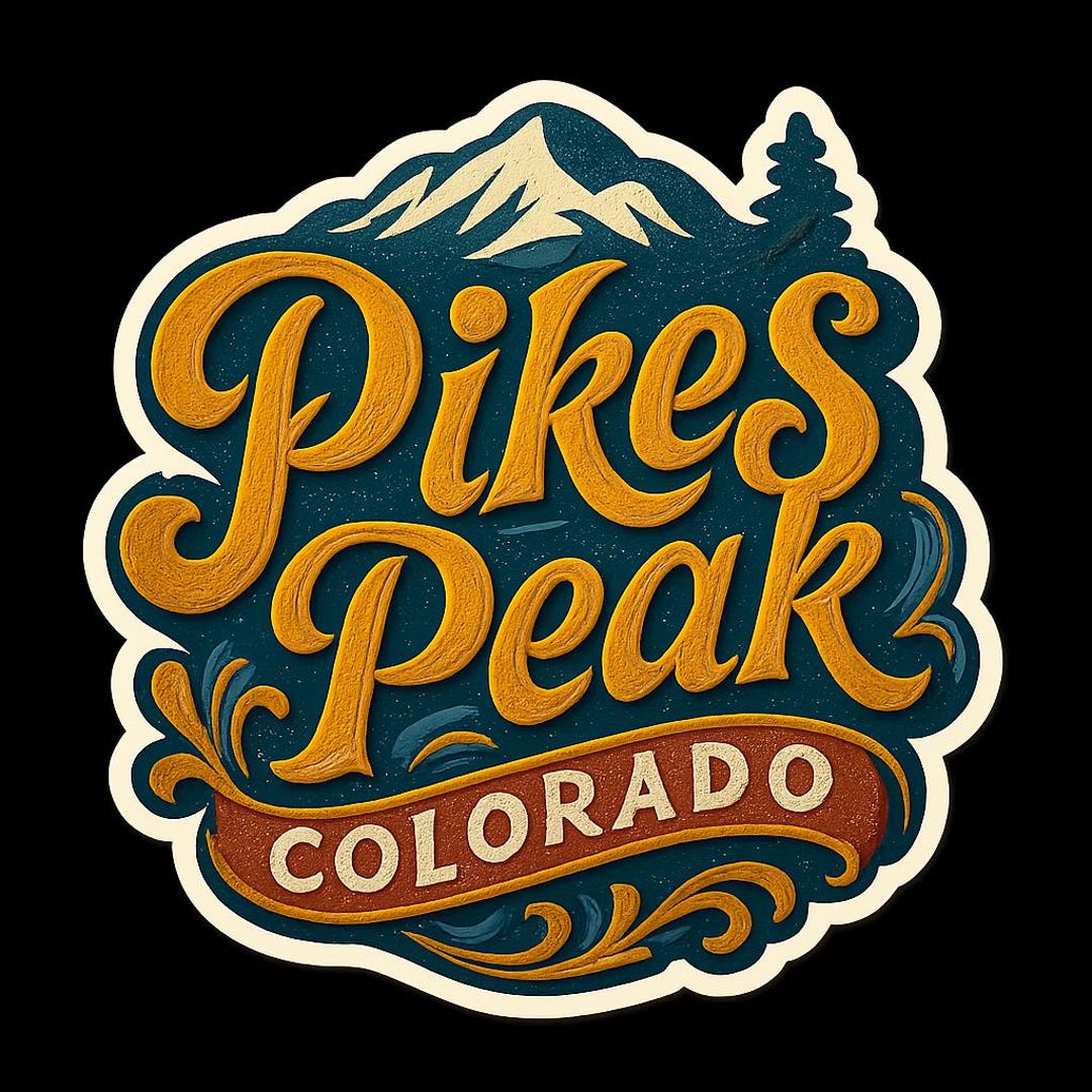 Pikes Peak Colorado Sticker Magnet Travel Souvenir Gift Decor Vinyl Die ...