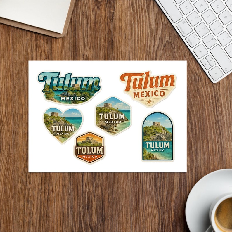 Tulum Mexico Sticker Sheet – Tropical Mayan Ruins Travel Decals - Etsy