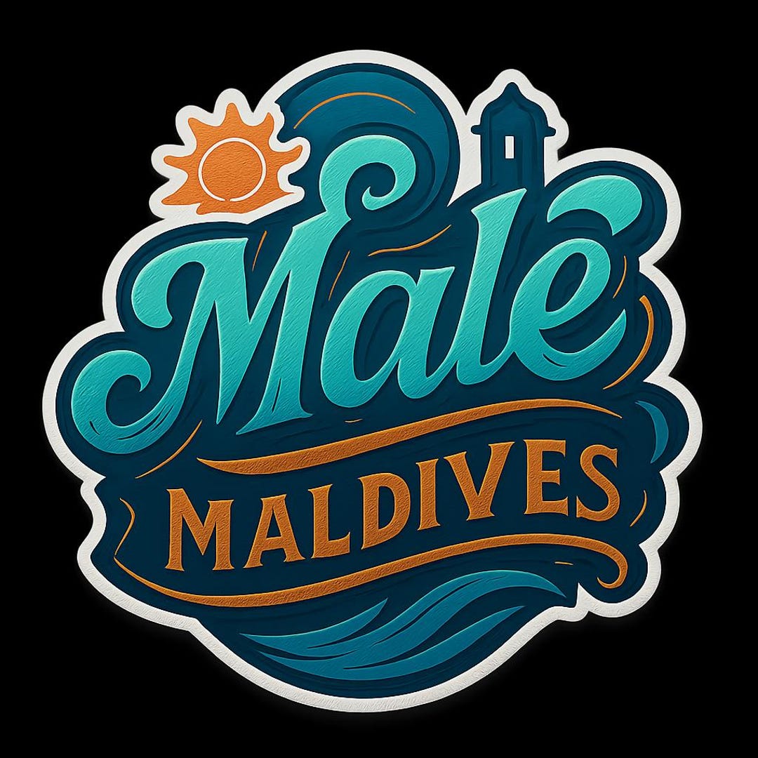 Male Maldives Sticker Magnet Travel Souvenir Gift Decor Vinyl Die Cut ...