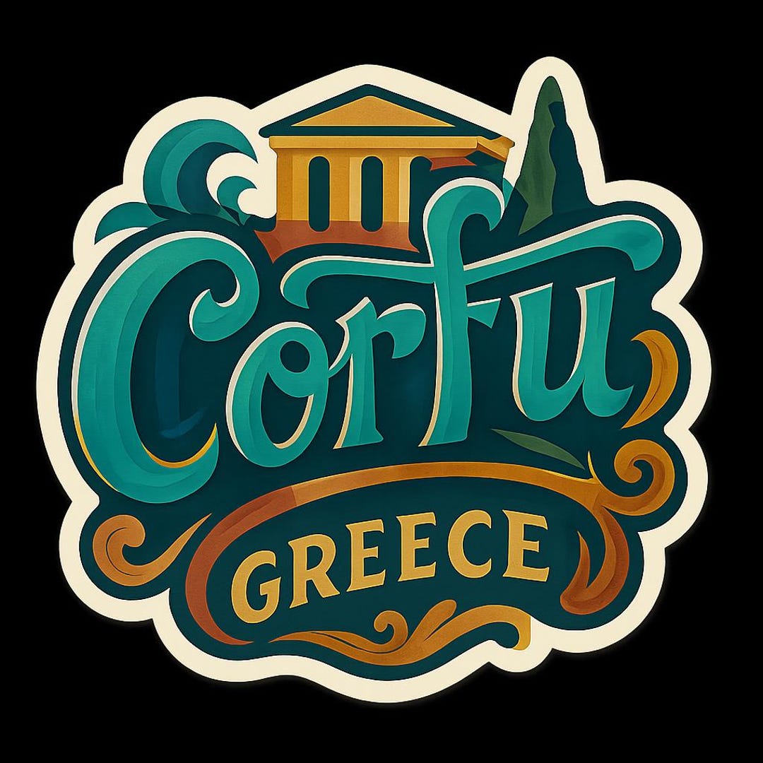 Corfu Greece Sticker Magnet Travel Souvenir Gift Decor Vinyl Die Cut - Etsy