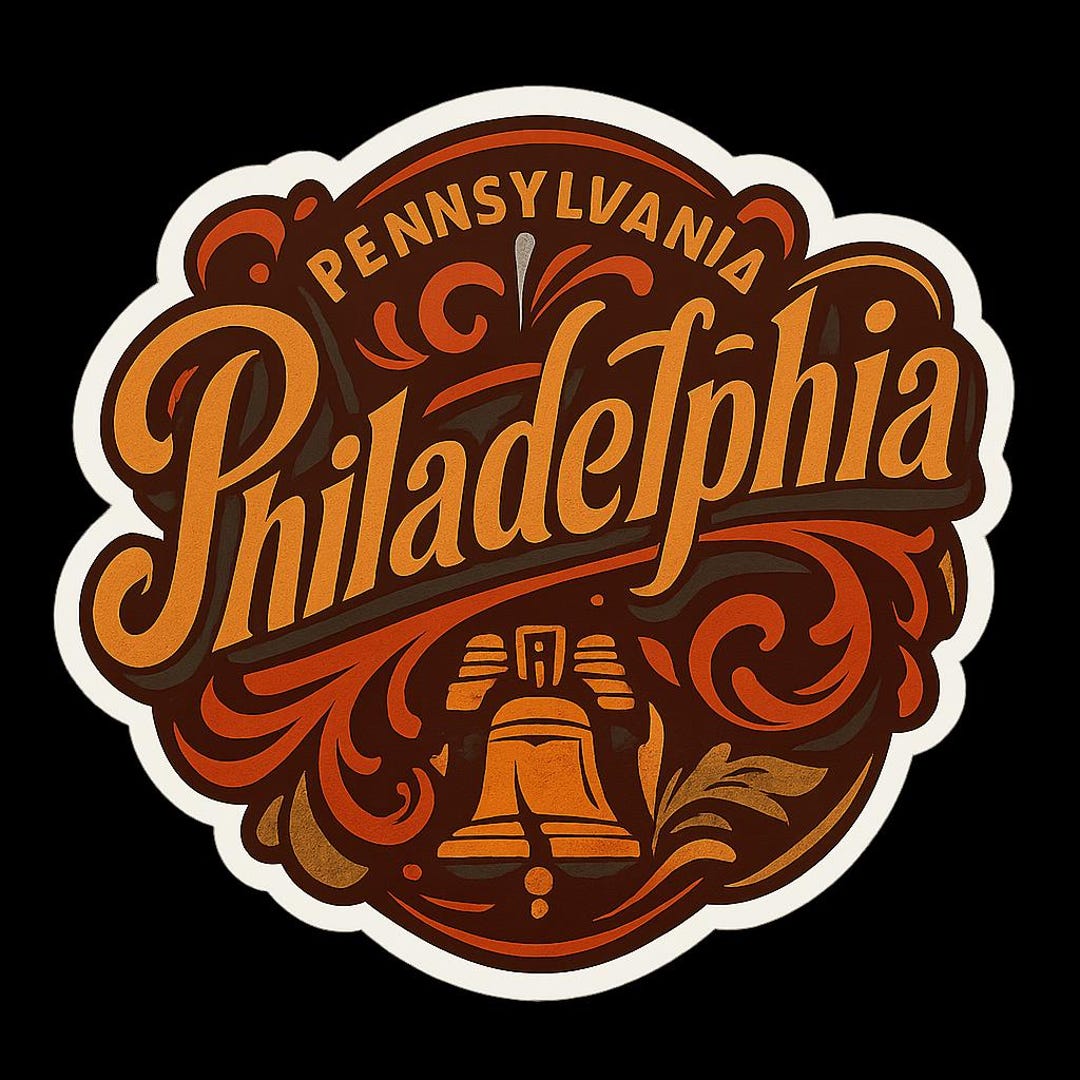 Philadelphia Pennsylvania Sticker Magnet Travel Souvenir Gift Decor ...