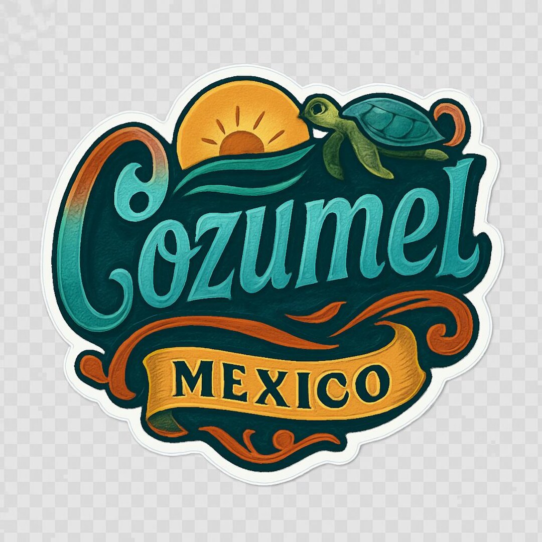 Cozumel Mexico Sticker Magnet Travel Souvenir Gift Decor Vinyl Die Cut ...