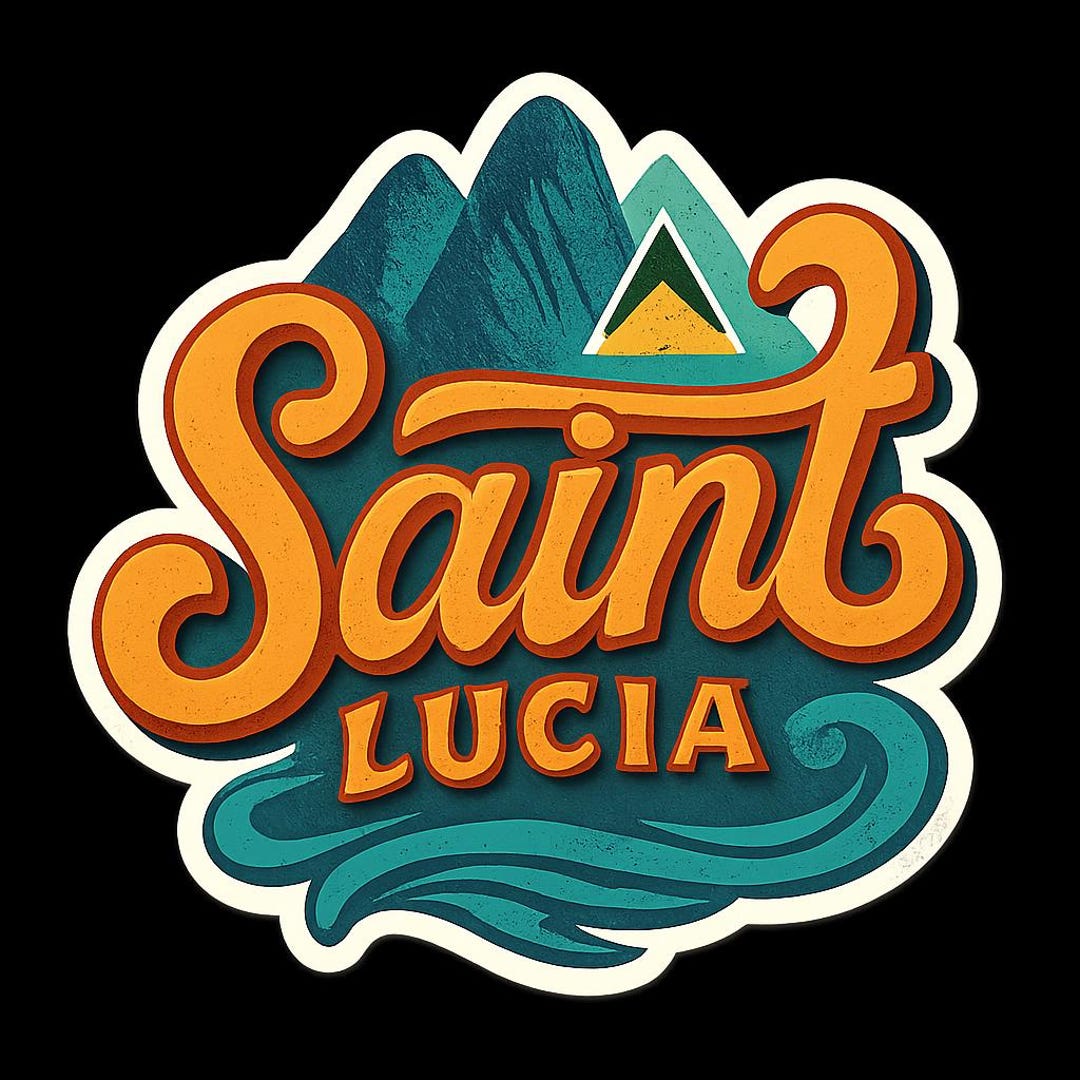 Saint Lucia Sticker Magnet Travel Souvenir Gift Decor Vinyl Die Cut - Etsy