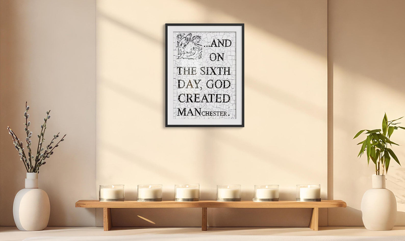On the Sixth Day, God Created Manchester Print, Affleck’s Palace Mosaic ...