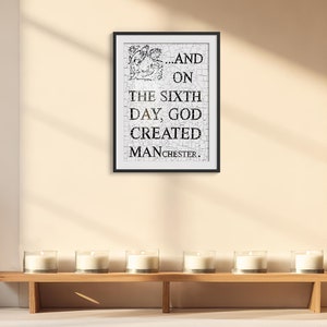 On the Sixth Day, God Created Manchester Print, Affleck’s Palace Mosaic ...