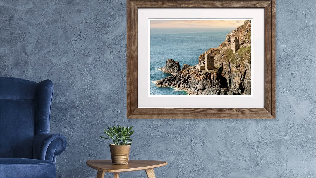 Cornwall Seascape Photography Print Botallack Tin Mine Emerald Blue Sea ...