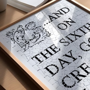 On the Sixth Day, God Created Manchester Print, Affleck’s Palace Mosaic ...
