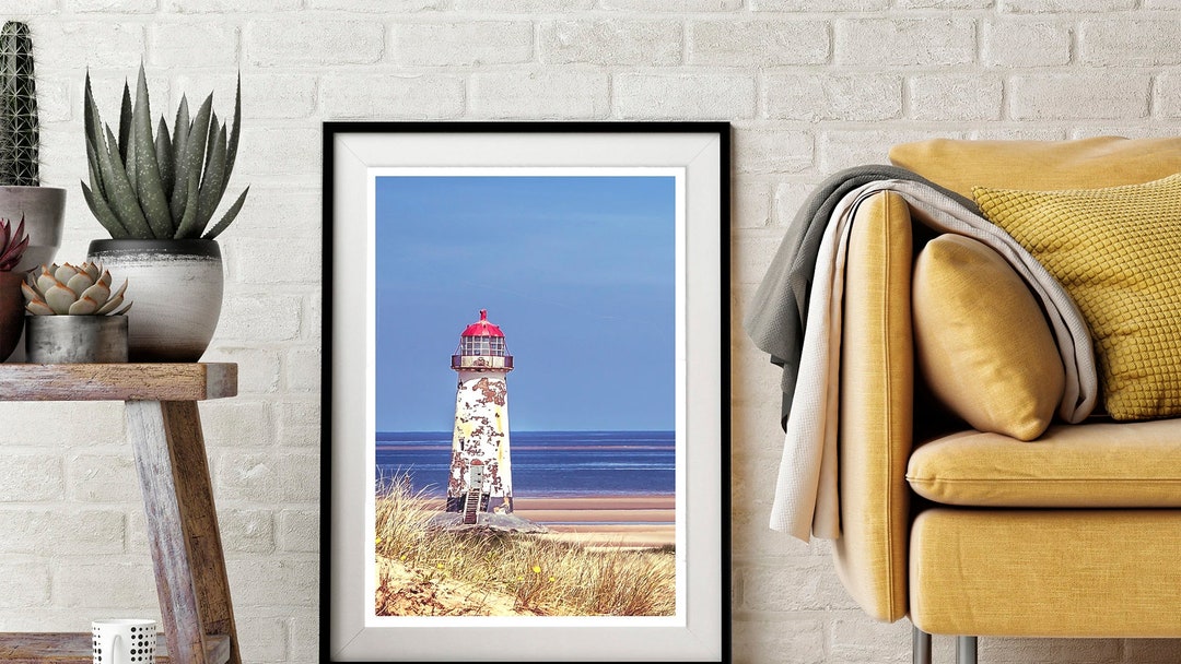 North Wales Print | the Beauty of Point of Ayr Lighthouse Print ...
