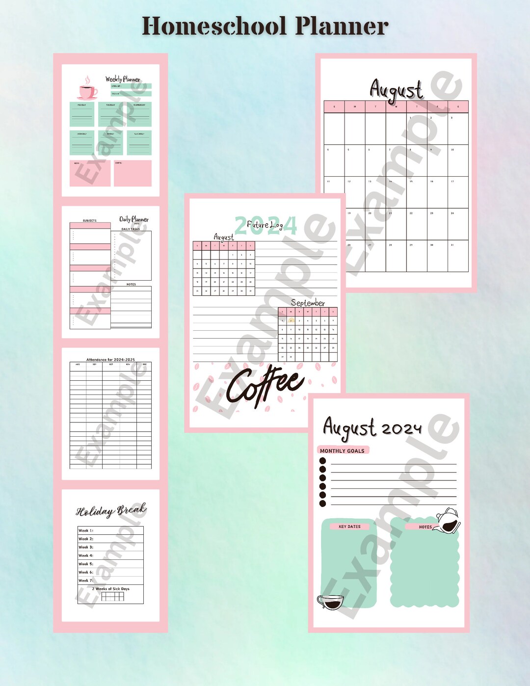2024-2025 Homeschool Planner - Etsy