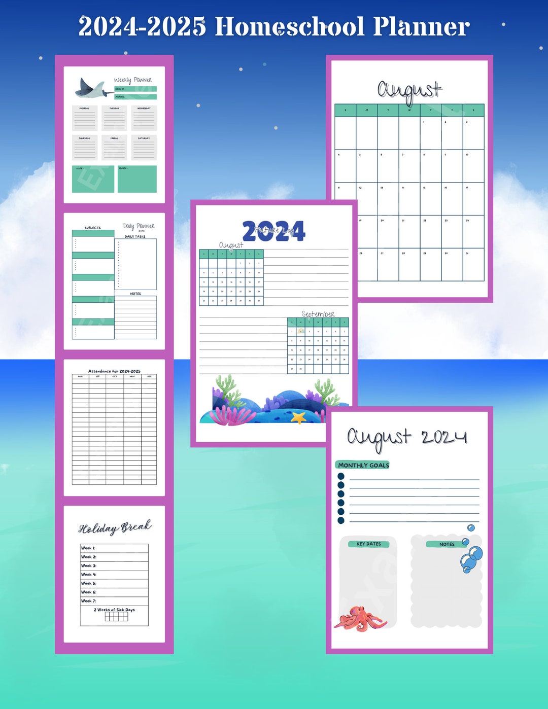 2024-2025 Homeschool Planner - Etsy Canada