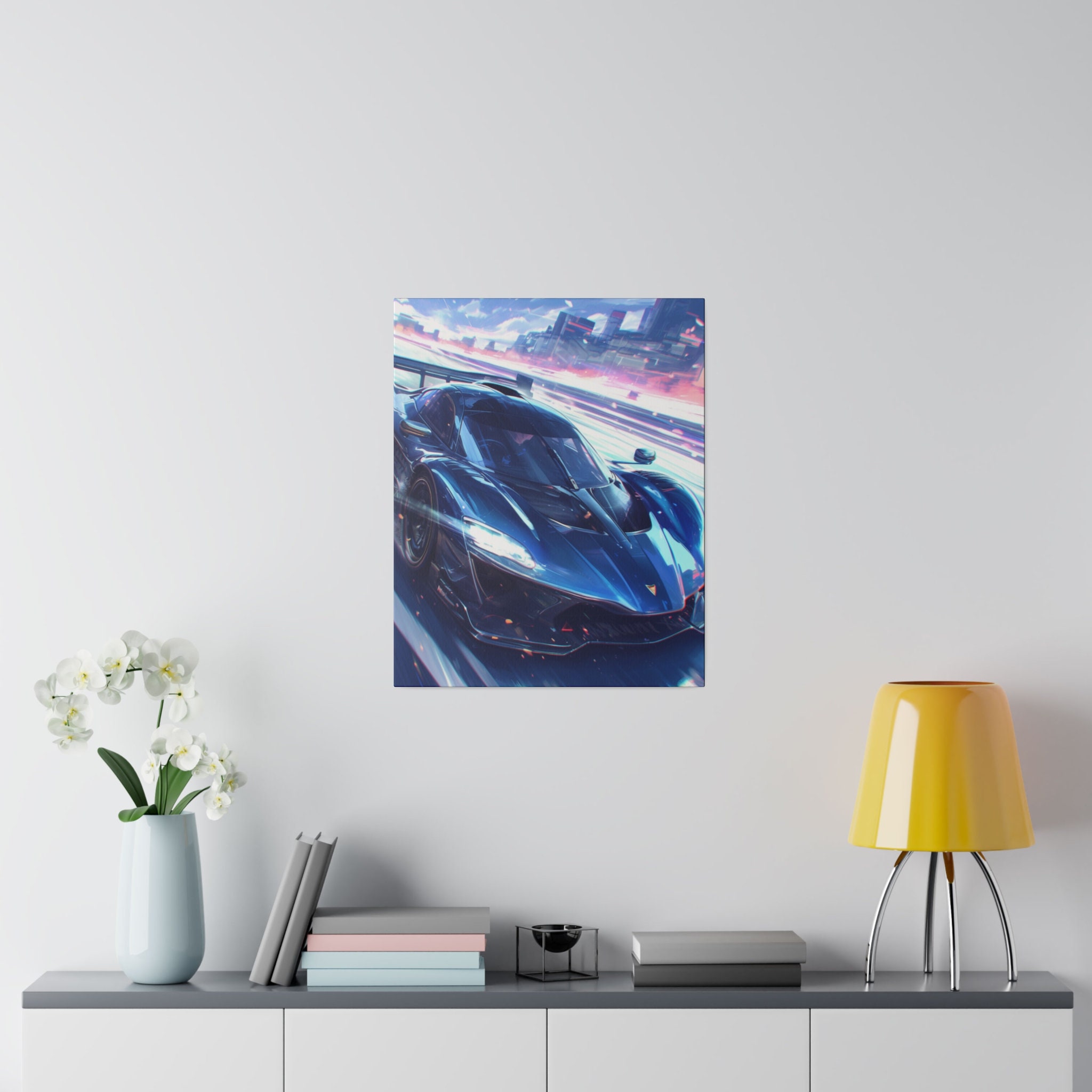Neon Velocity: Futuristic JDM Racer High-speed Art Print - Etsy