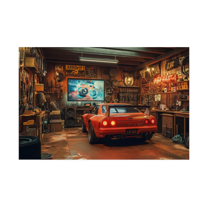 GTR R33 Widebody Poster, Drifting Poster, Car Workshop Poster, Car ...