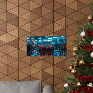 Drift Skyline JDM Poster Wall Banner Home Decor for Car Enthusiasts ...