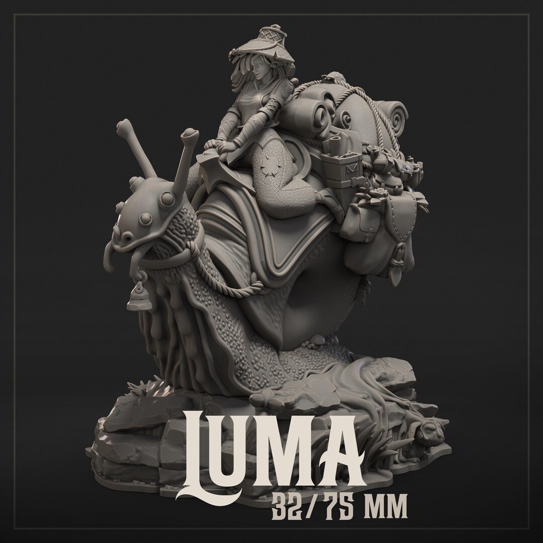 Luma Miniature, Dungeons and Maidens, D&D Pathfinder RPG, Resin Display ...