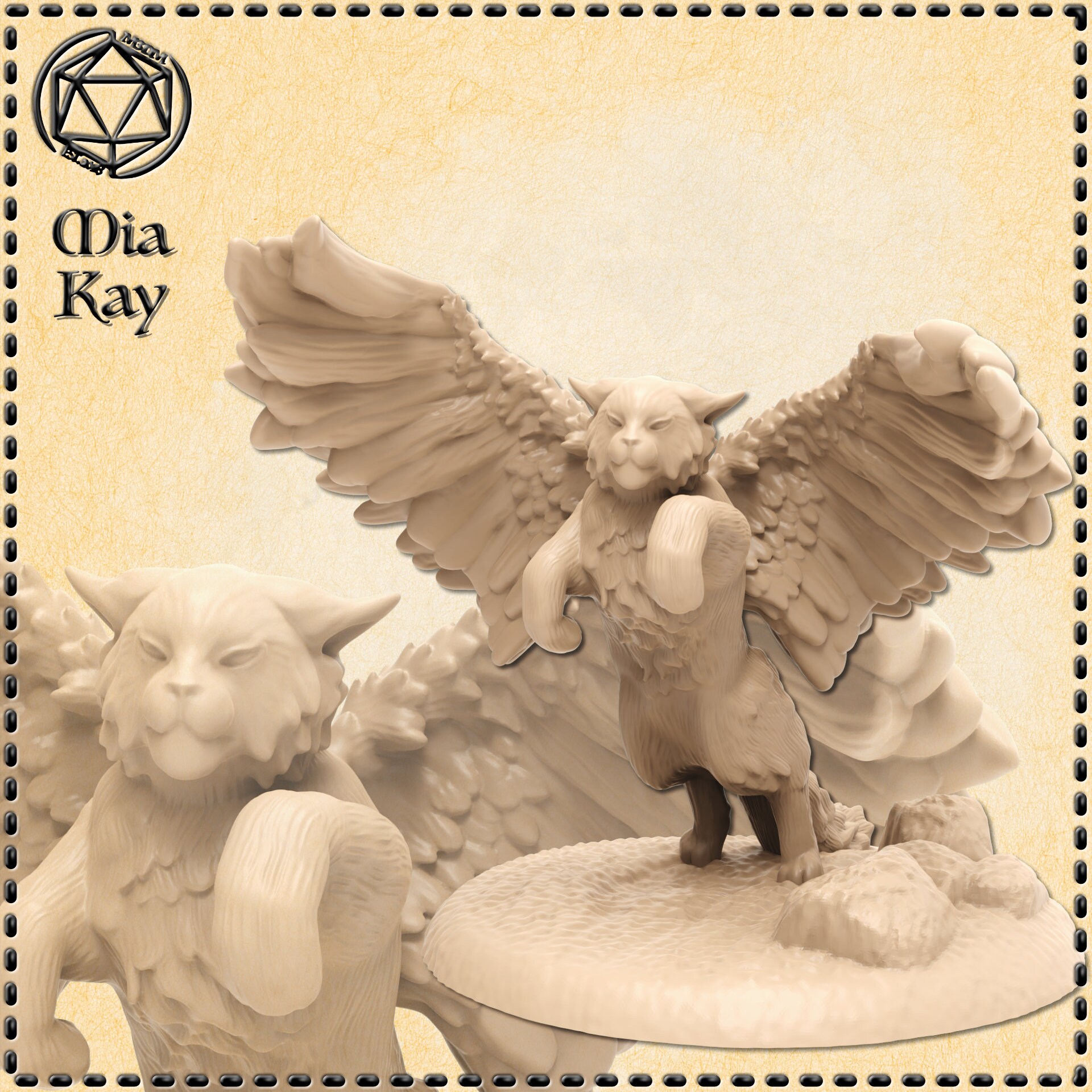 Tressym by Mia Kay for D&D Dungeons and Dragons Pathfinder - Etsy