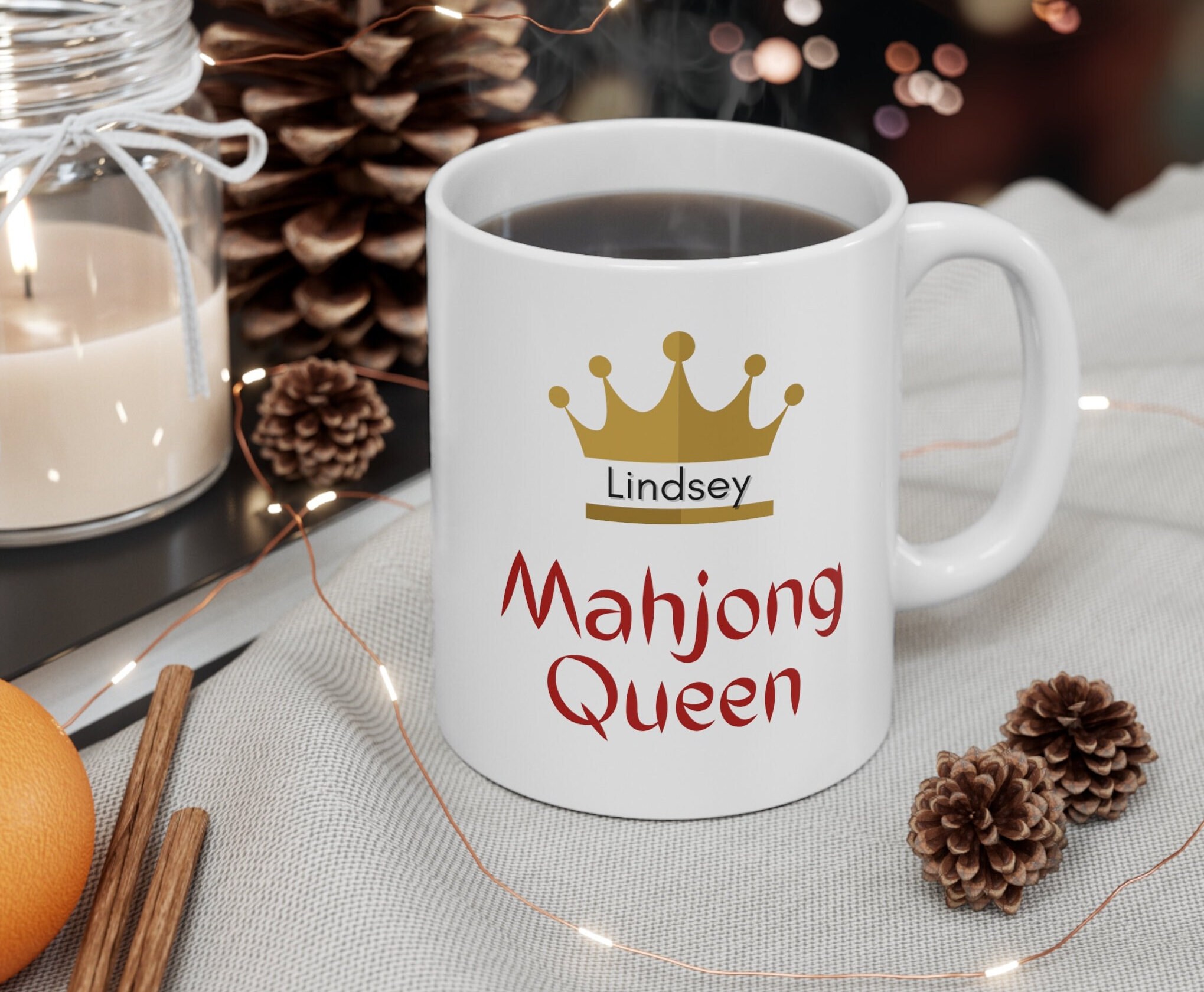 Personalized Mahjong Gift, Personalized Mahjong Queen Gift, Mahjong ...
