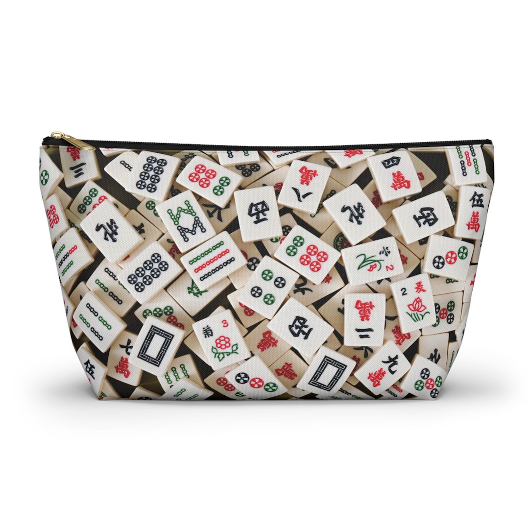 Mahjong Tile Bag, Mah Jongg Tile Bag, Mahjong Accessory Zipper Pouch ...