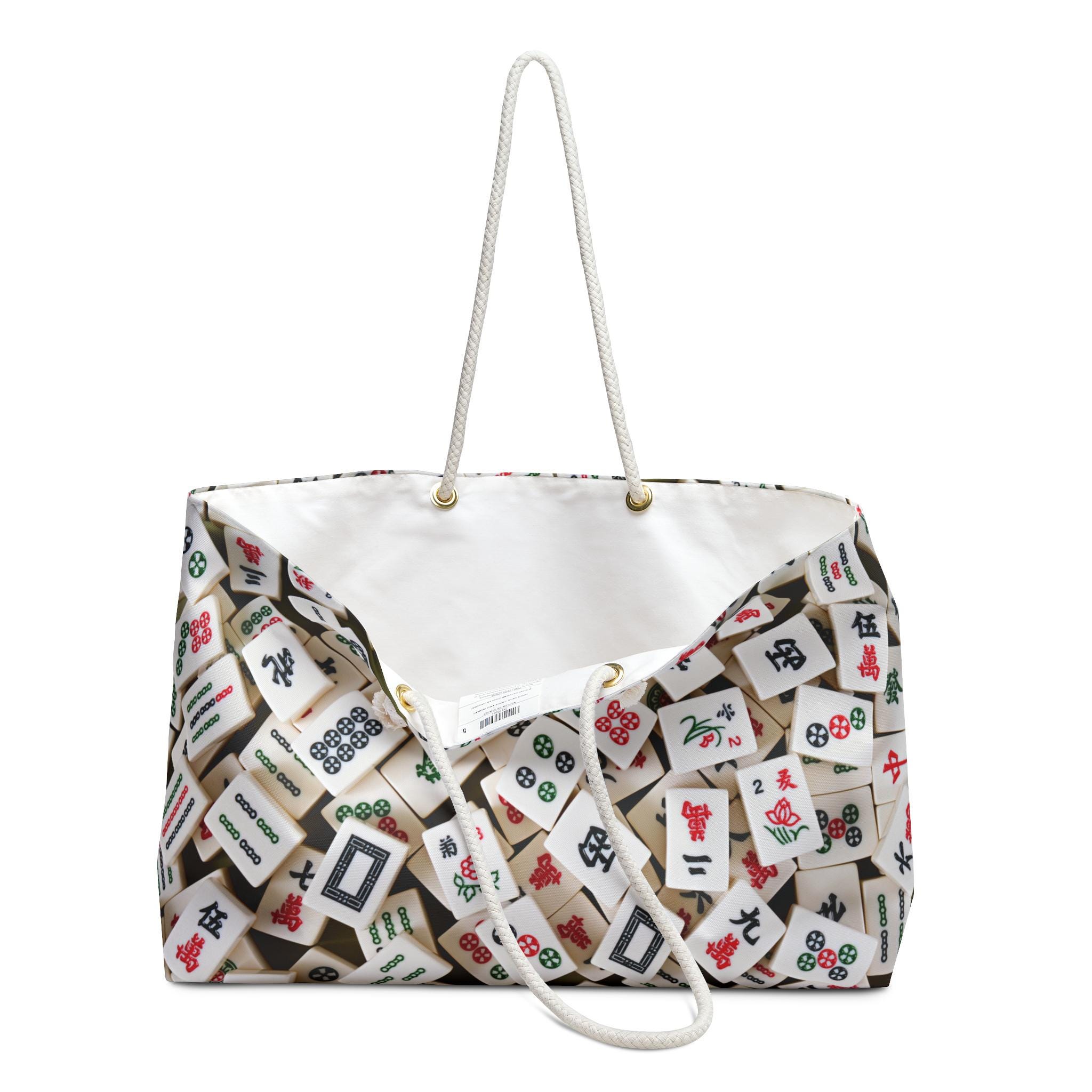 Mahjong Set Tote Bag, Mahjong Gift, Mah Jongg Tote Bag, Mahjong Tile ...