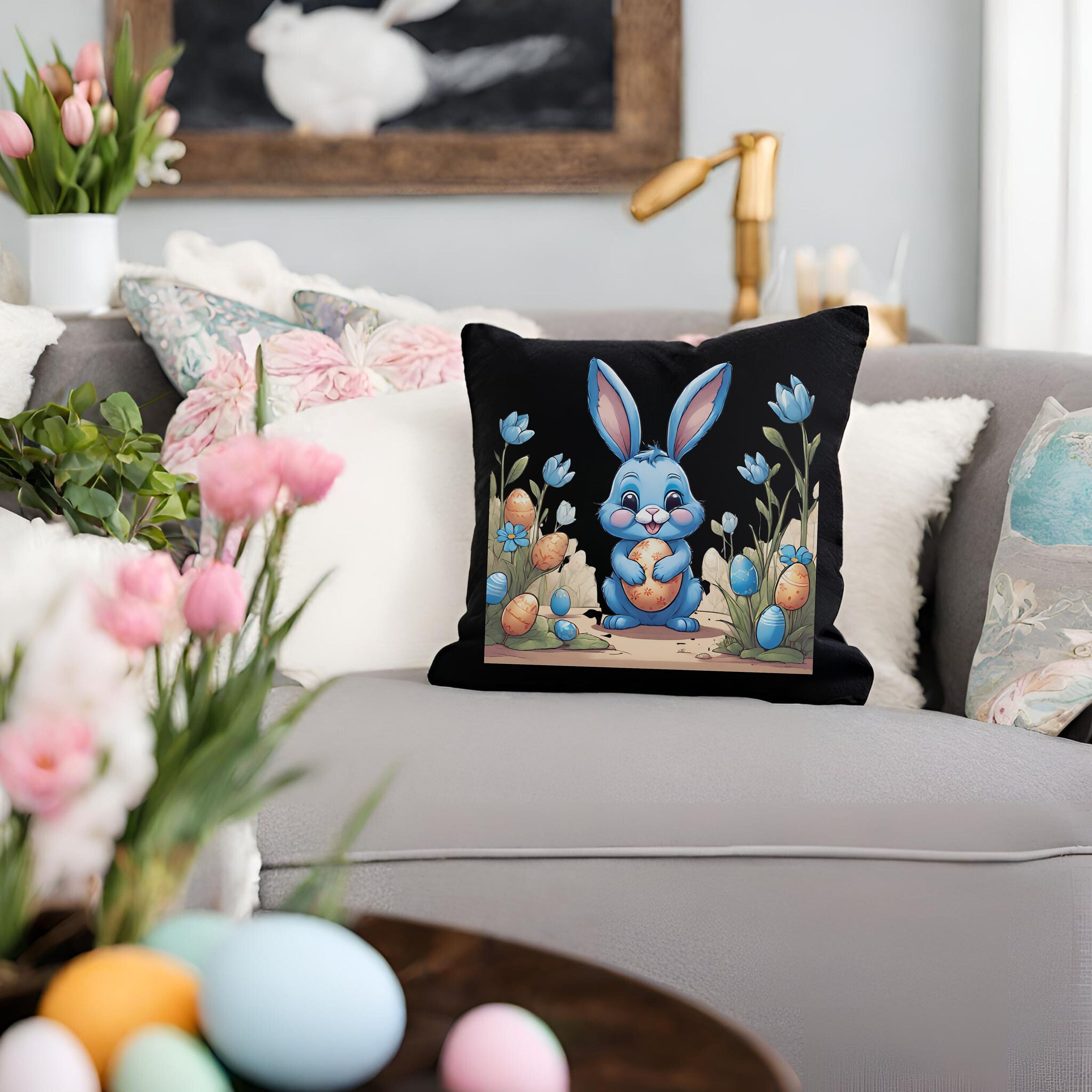 Easter Bunnies Clipart Bundle PNG, Digital File Cute Rabbit Art for ...