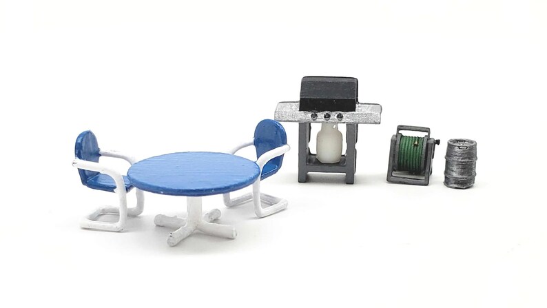 Lawn Chairs Set - HO Scale, S Scale | Model Train Scenery - Etsy