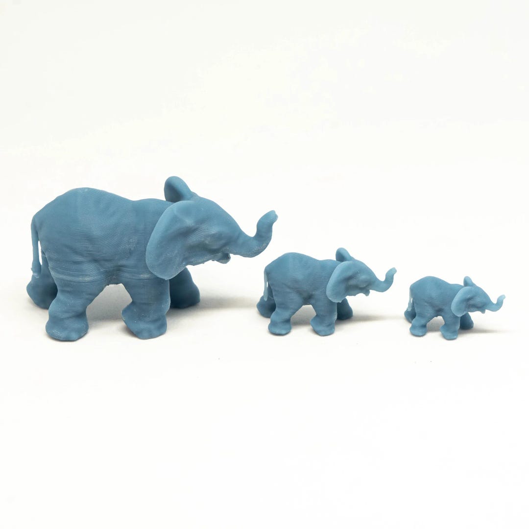 Elephant Cow - HO Scale, N Scale, Z Scale | Miniature Animals - Etsy