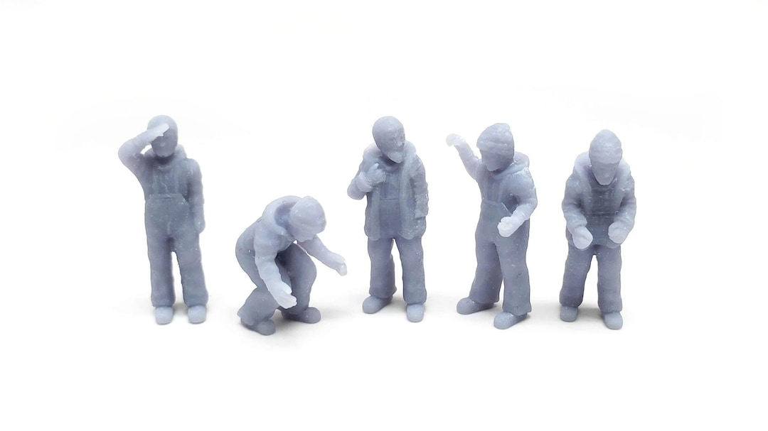 Fishermen Kit - HO Scale, N Scale | Model Train Figures - Etsy