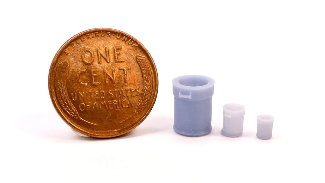 Open Top Trash Can - HO Scale, N Scale, Z Scale | Model Train Scenery ...