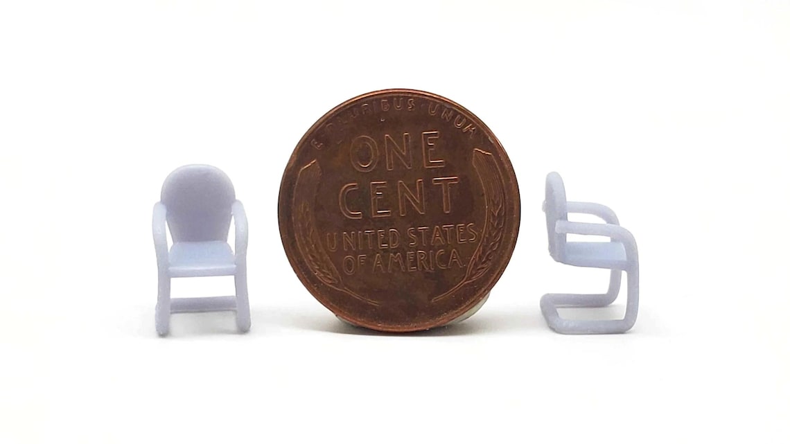 Lawn Chairs Set - HO Scale, S Scale | Model Train Scenery - Etsy