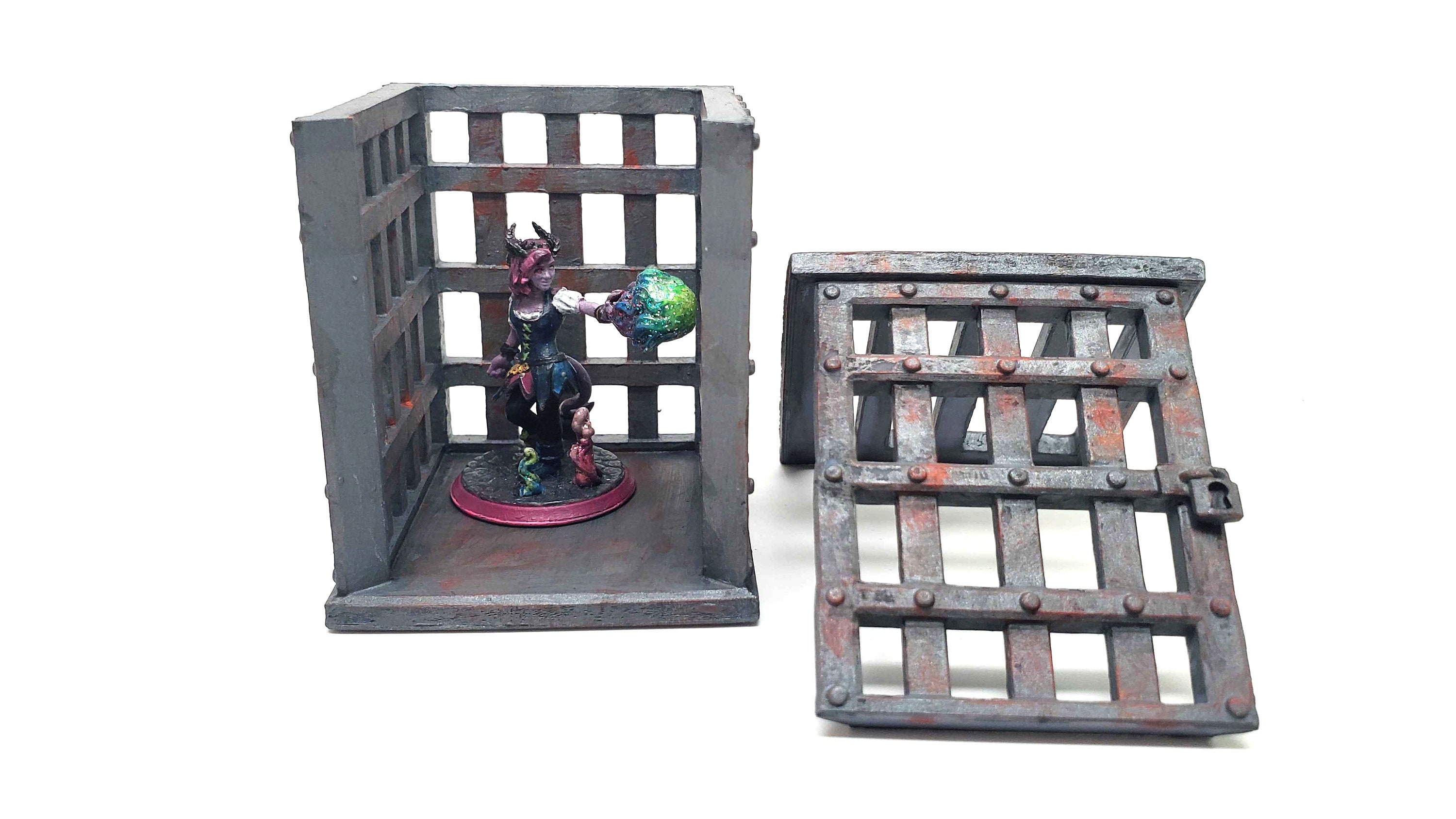 Dnd Jail Cage, Unpainted, Gaming Miniatures - Etsy